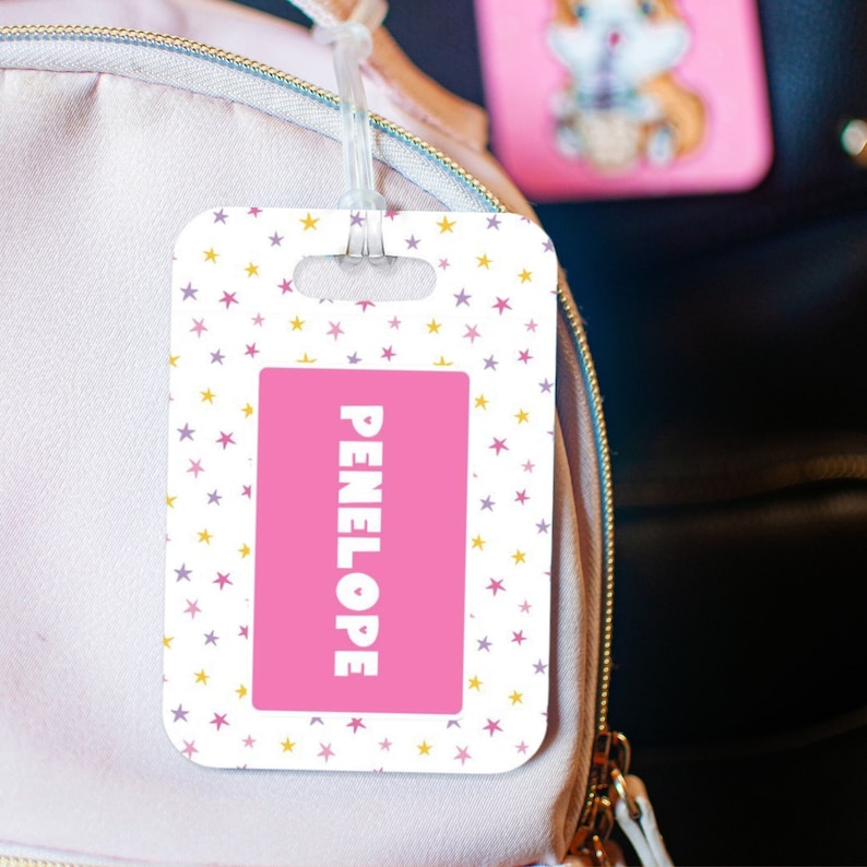 Personalized Kids Bag Tag for Back to School, Diaper Bag Tag | Name Tag ...