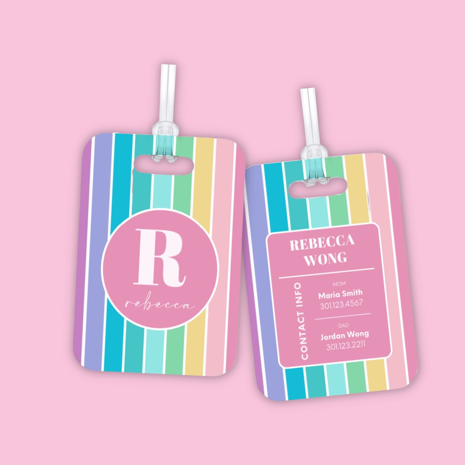 Personalized Kids Bag Tag for Back to School | Name Tag for Backpack ...