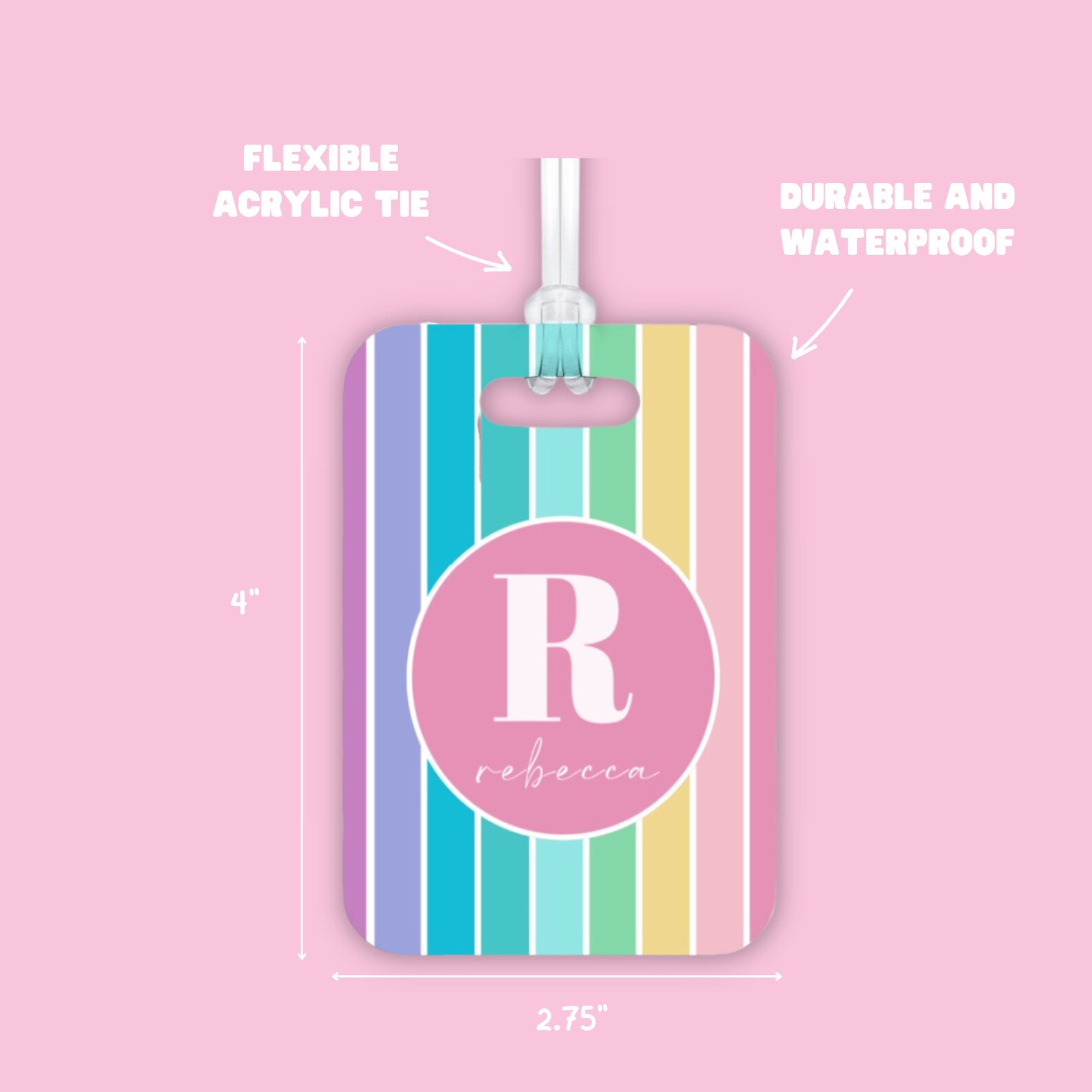 Personalized Kids Bag Tag for Back to School | Name Tag for Backpack ...