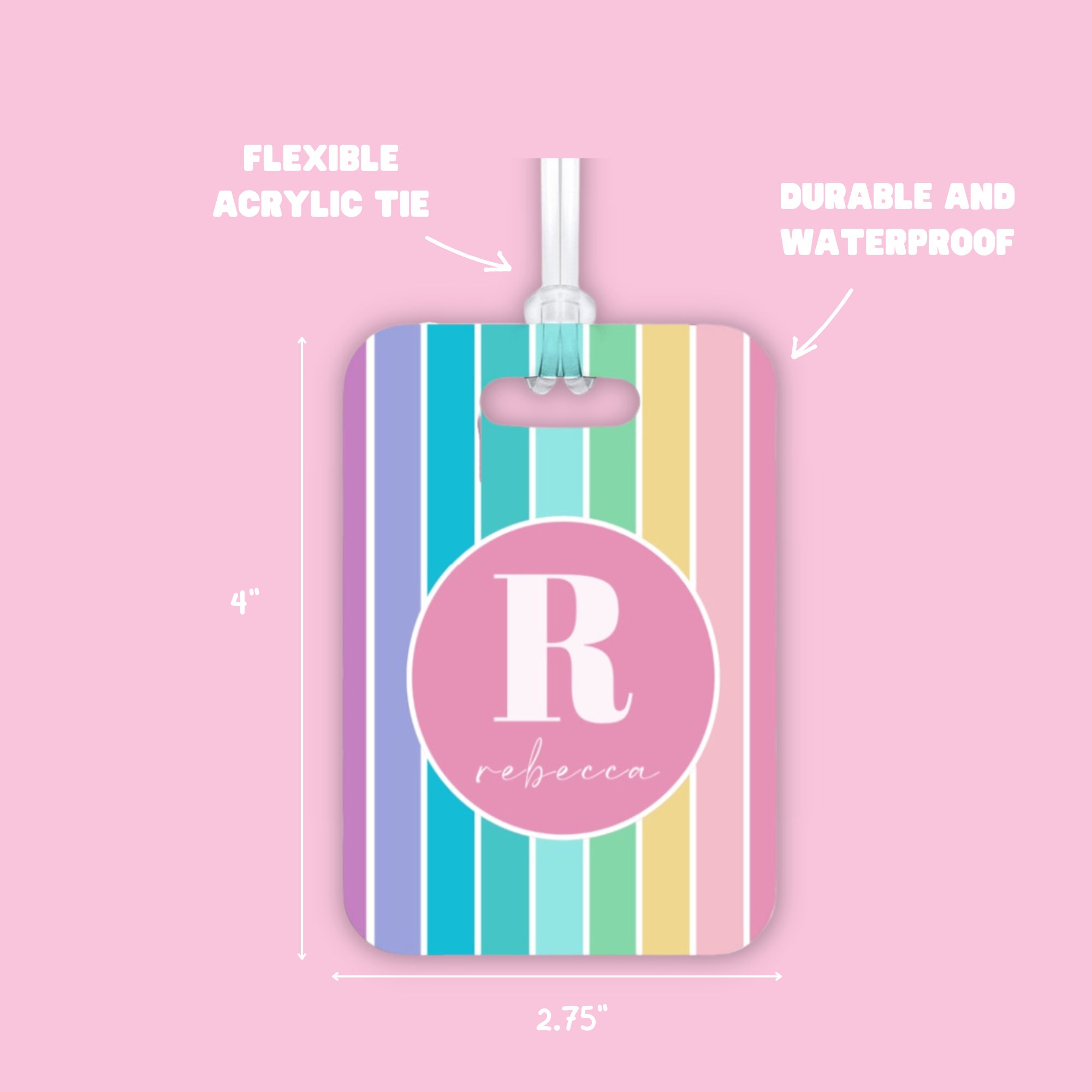 Personalized Kids Bag Tag for Back to School | Name Tag for Backpack ...