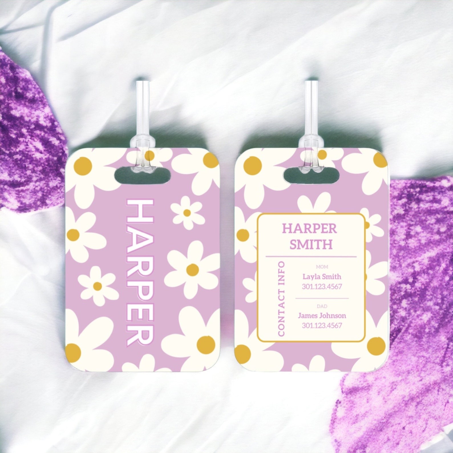 Personalized Kids Bag Tag for School Bag or Summer Camp Bag. Diaper Bag ...