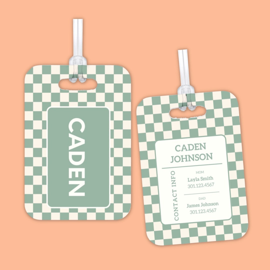Personalized Kids Bag Tag for Back to School Name Tag for - Etsy