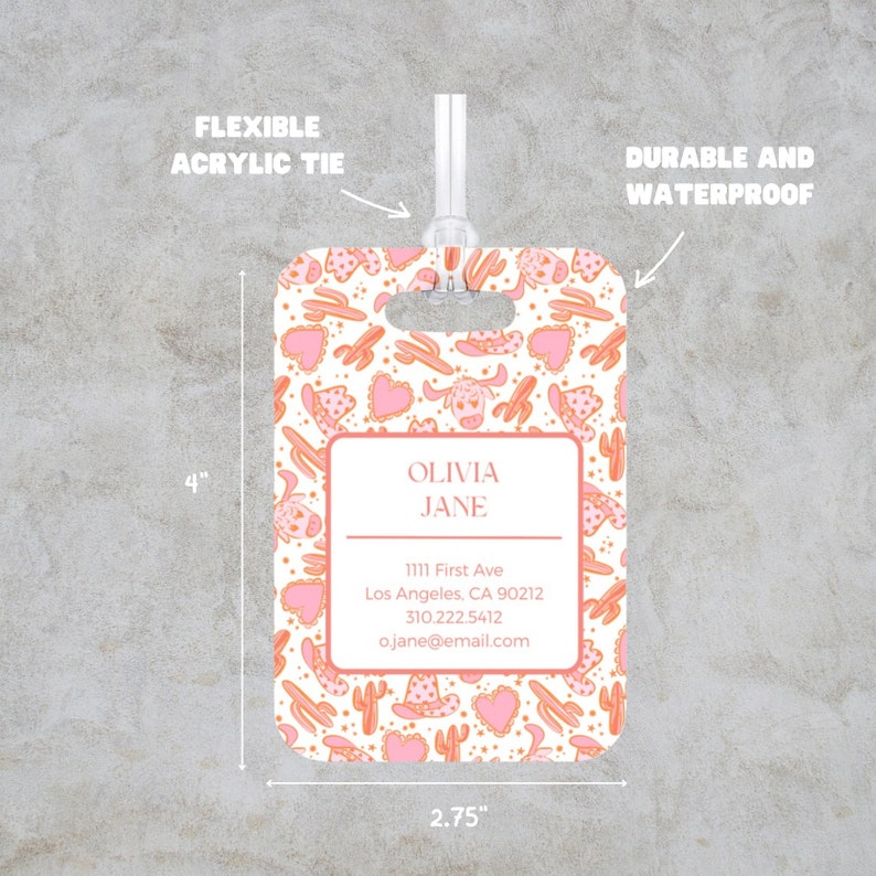 Personalized Kids Bag Tag for Back to School | Name Tag for Backpack ...