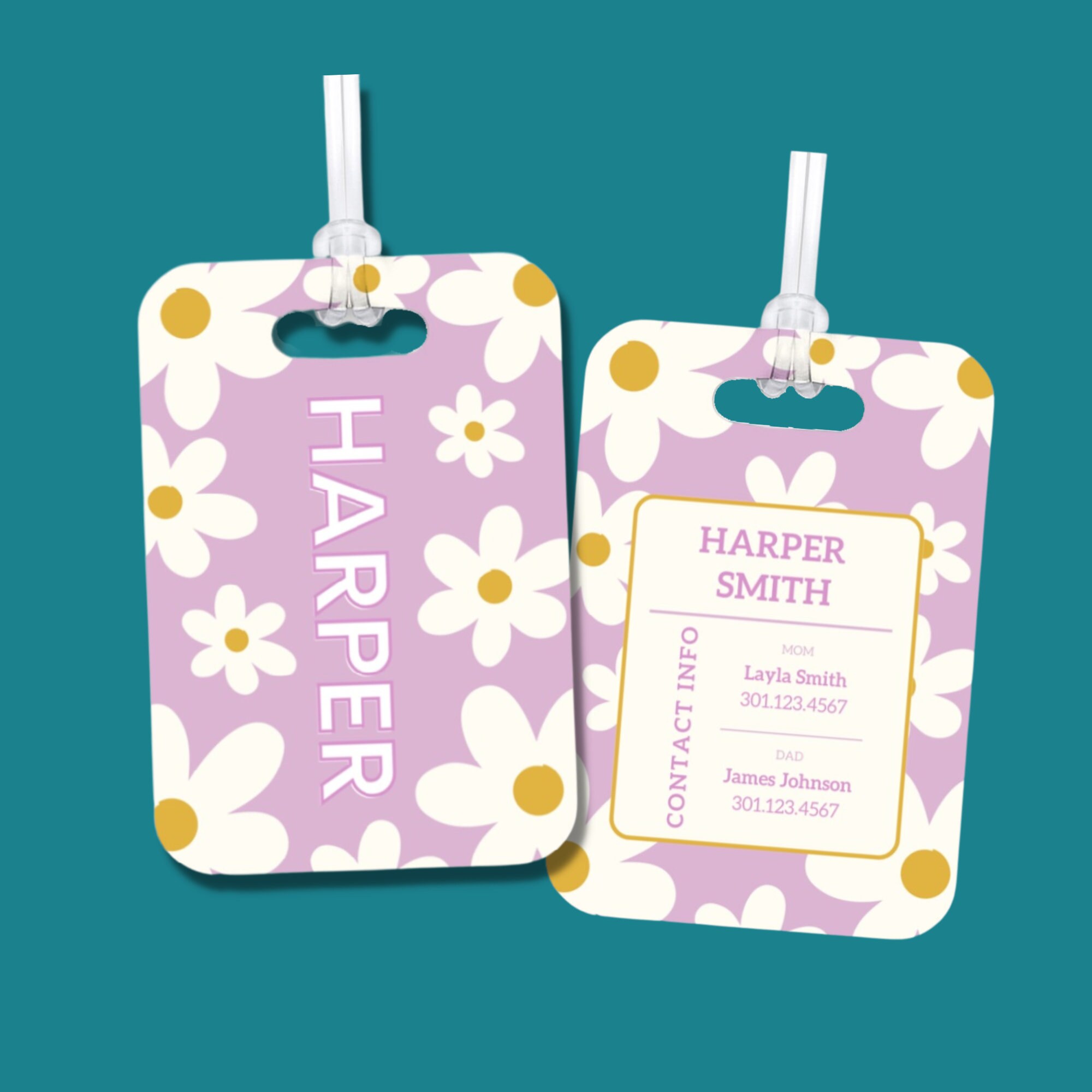 Personalized Kids Bag Tag for School Bag or Summer Camp Bag. Diaper Bag ...