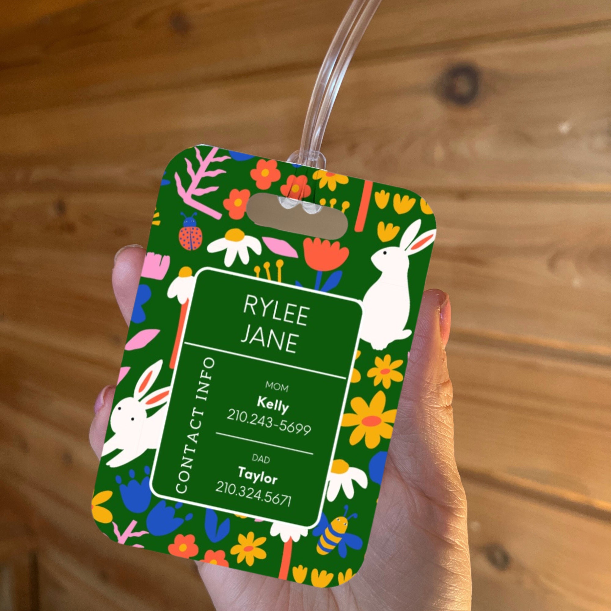 Personalized Kids Bag Tag for Back to School Name Tag for Backpack ...