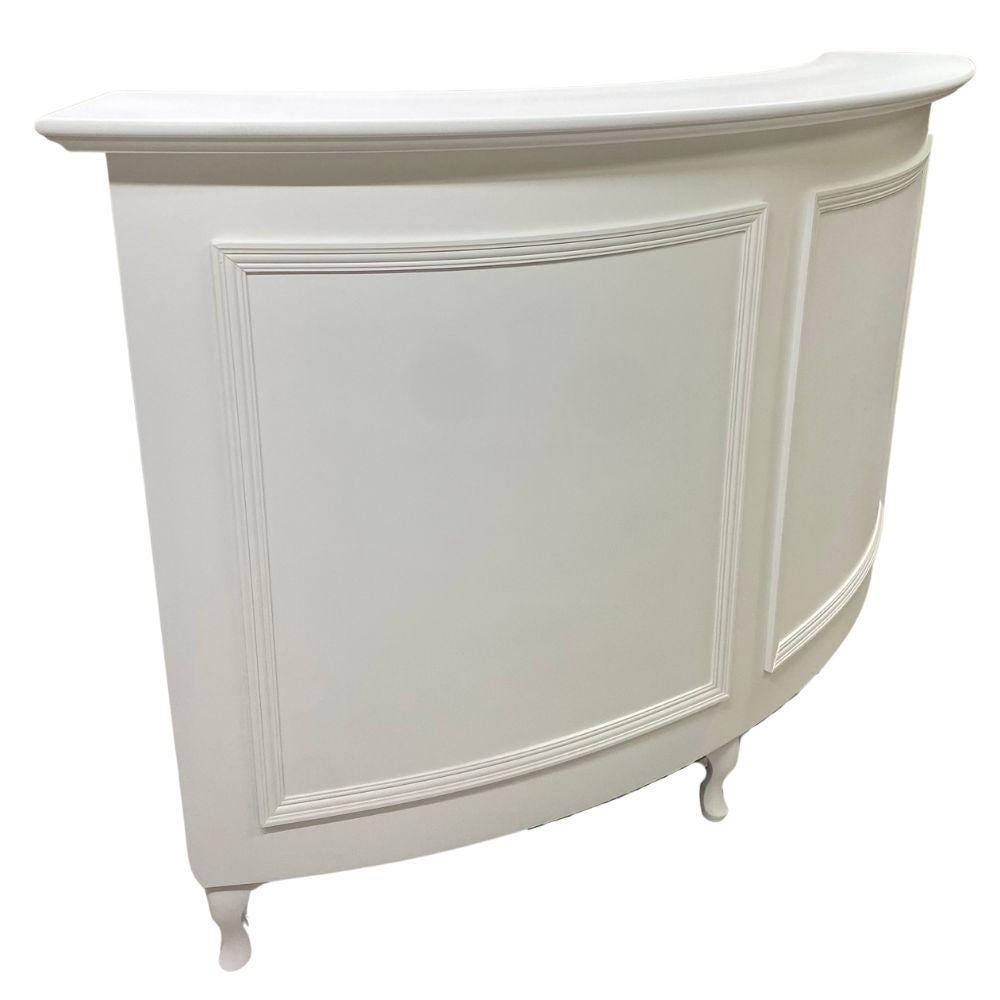 Large Curved Reception Desk - French Style Shabby Chic - Etsy