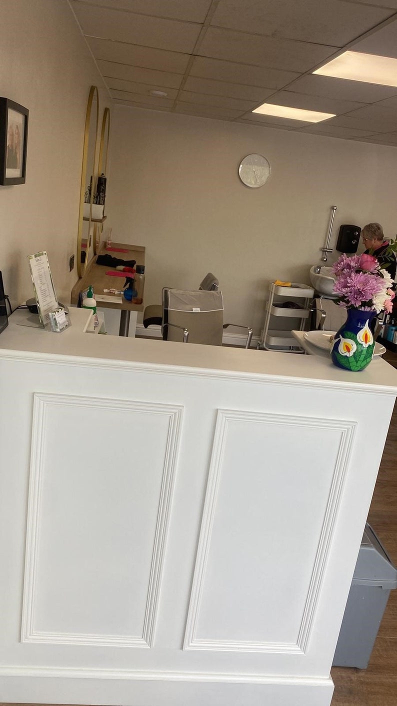 U Shape Reception Desk With Moulded Panel Front and Sides - Etsy UK