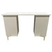 Luxury U Shape Curved Pleated Front Reception Desk for Salon or Retail ...