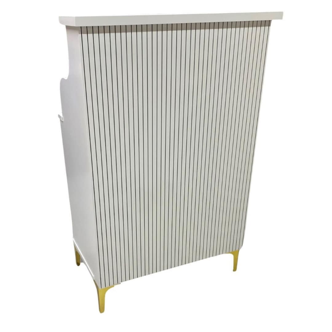 Salon / Retail Reception Desk With Pencil Pleat Front - Etsy UK