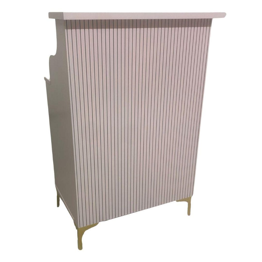 Salon / Retail Reception Desk With Pencil Pleat Front in Pink - Other ...