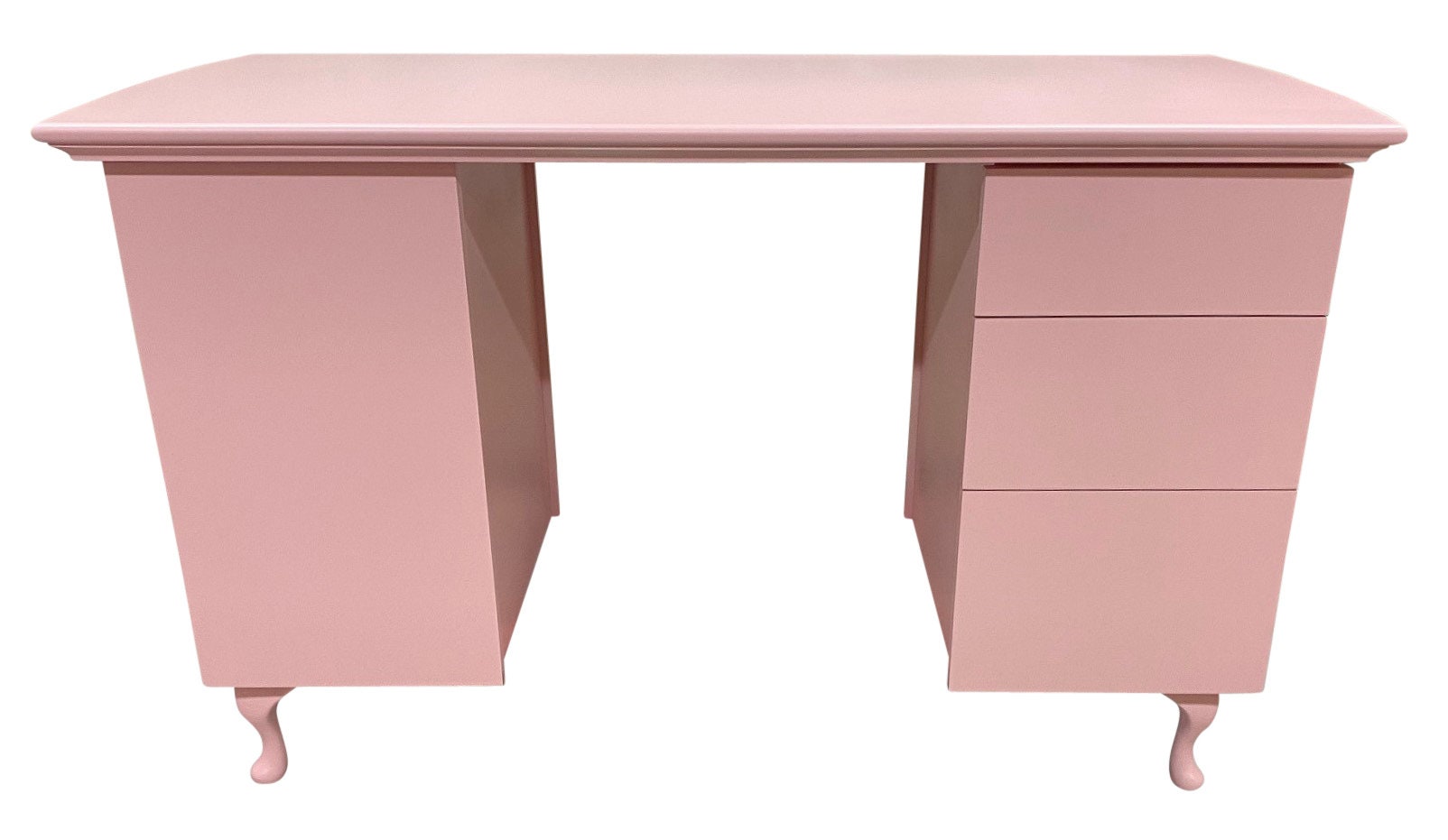 Medium Manicure Desk With Moulded Panel Front - Supplied With Glass Top ...