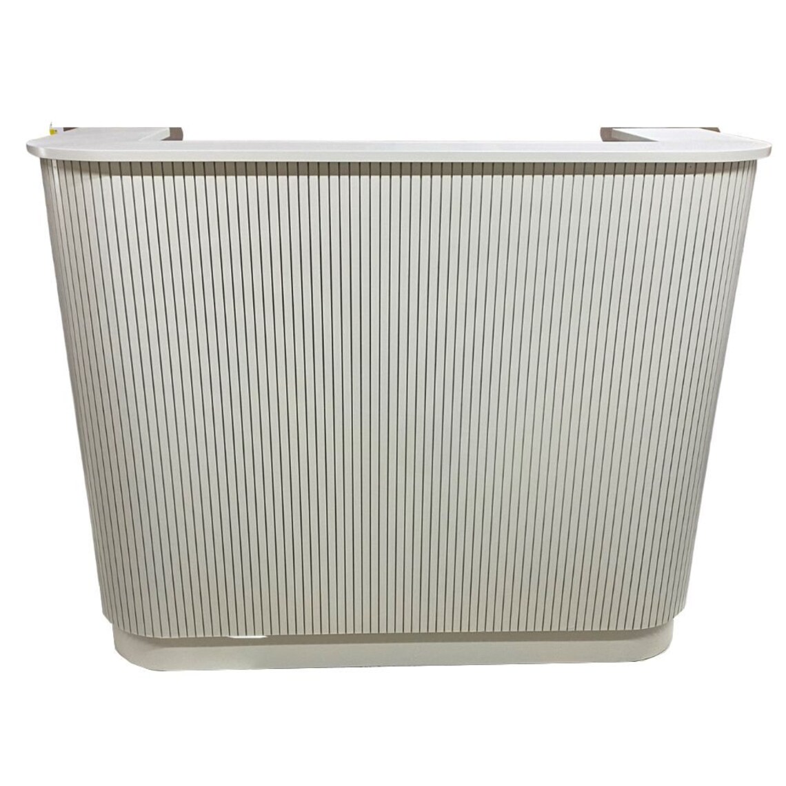 Luxury U Shape Curved Pleated Front Reception Desk for Salon or Retail ...