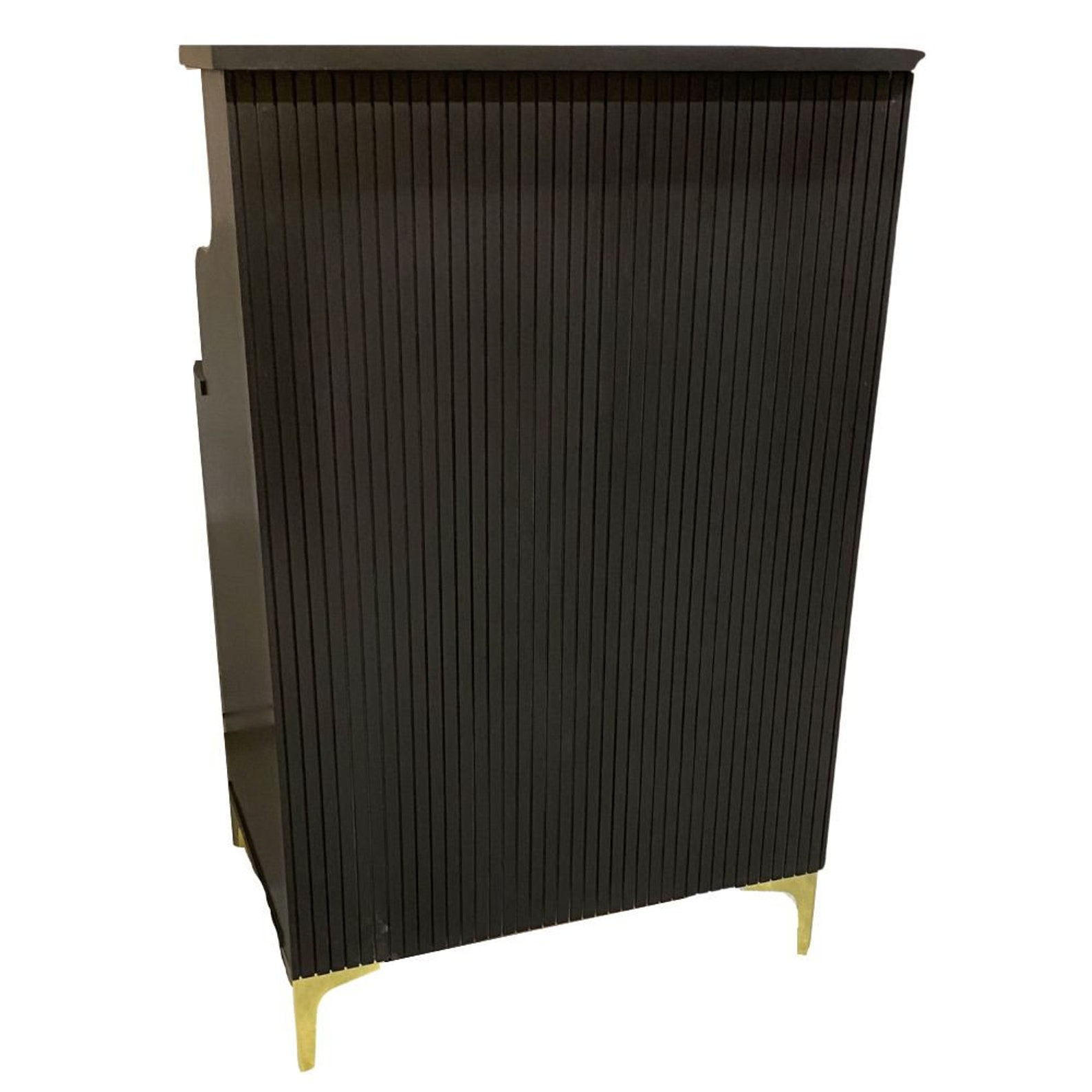 Salon / Retail Reception Desk With Pencil Pleat Front in Black - Other ...