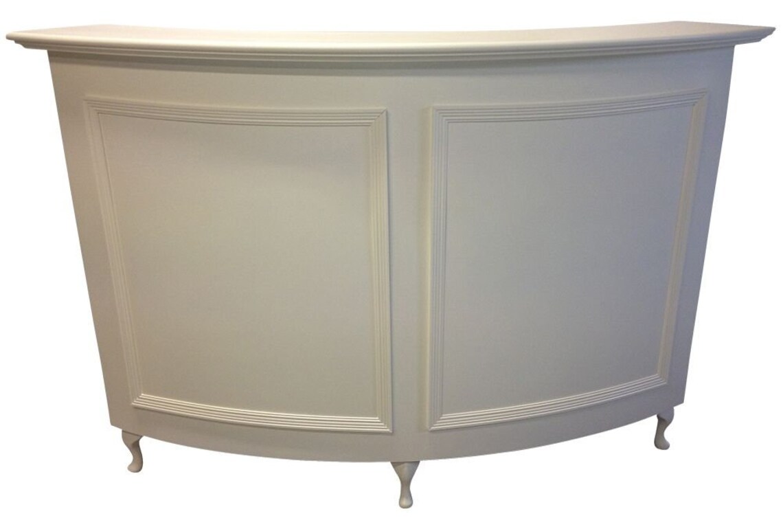 Large Curved Reception Desk French Style Shabby Chic - Etsy