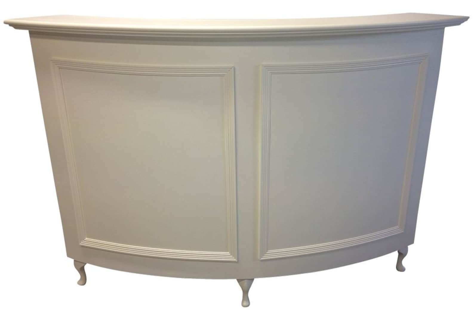 Large Curved Reception Desk French Style Shabby Chic - Etsy