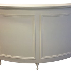 Large Curved Reception Desk - French Style Shabby Chic - Etsy