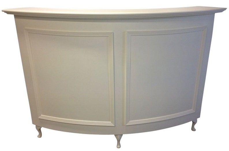 Large Curved Reception Desk - French Style Shabby Chic - Etsy