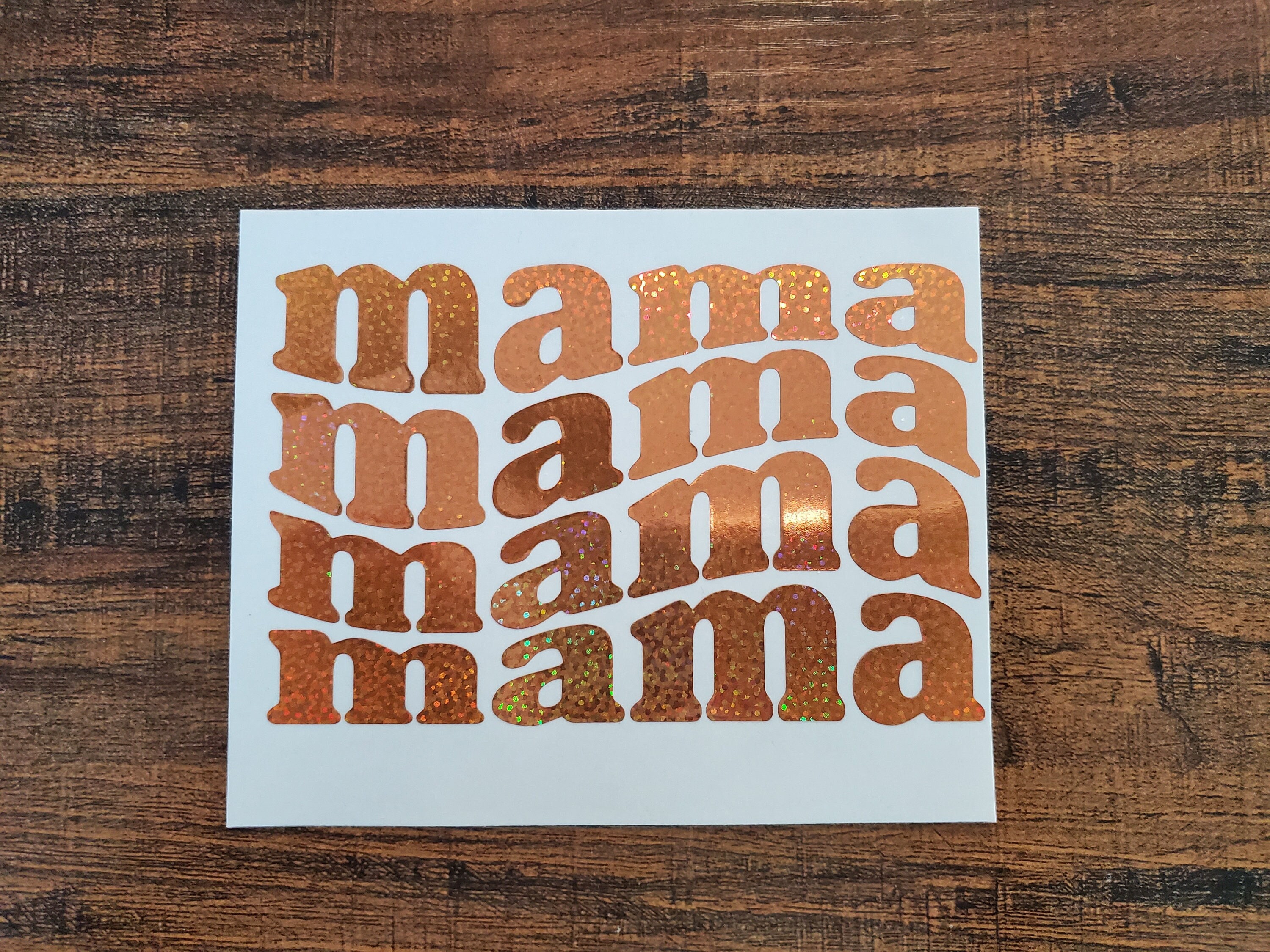 Mama Car Decal, Retro Mama Vinyl Decal, Window Decal, Laptop Decal, Mom ...
