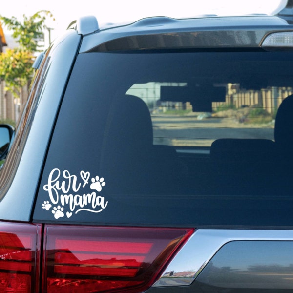 Fur Mama Car Decal - Etsy