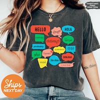 Printable Language Flash Cards for Children Learn How to Say Hello in ...
