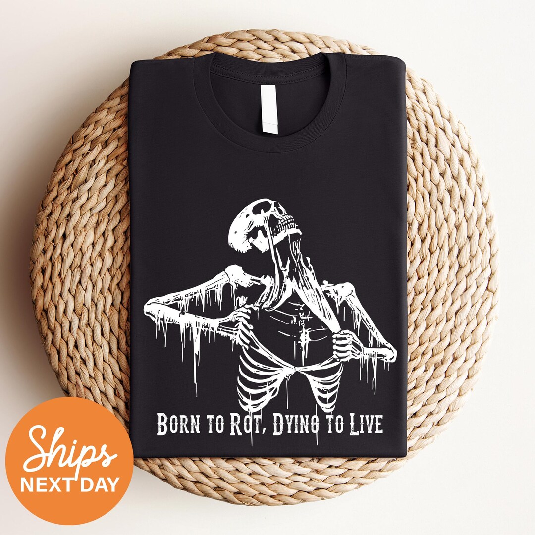 Vintage Skeleton Shirt, Skeleton Rip Shirt, Gothic Shirt, Retro ...