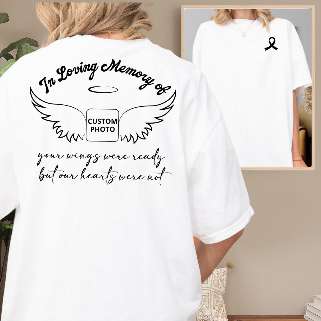 Memorial Shirt With Custom Photo, Matching Memorial Shirt, Custom ...