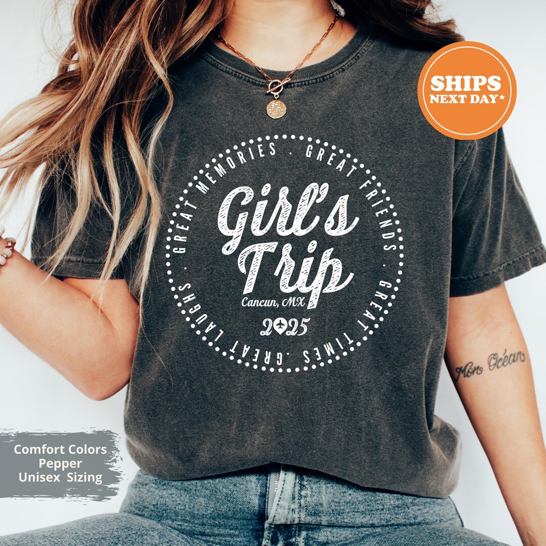 Custom Girls Trip Shirts, Personalized Vacation Shirt, Matching Shirt ...