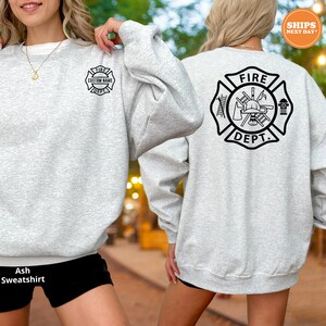 Custom Firefighter Sweatshirt, Fireman Hoodie, Firewoman, Fire ...