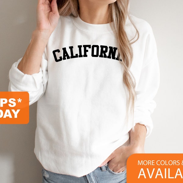 California Crewneck Sweatshirt - Etsy
