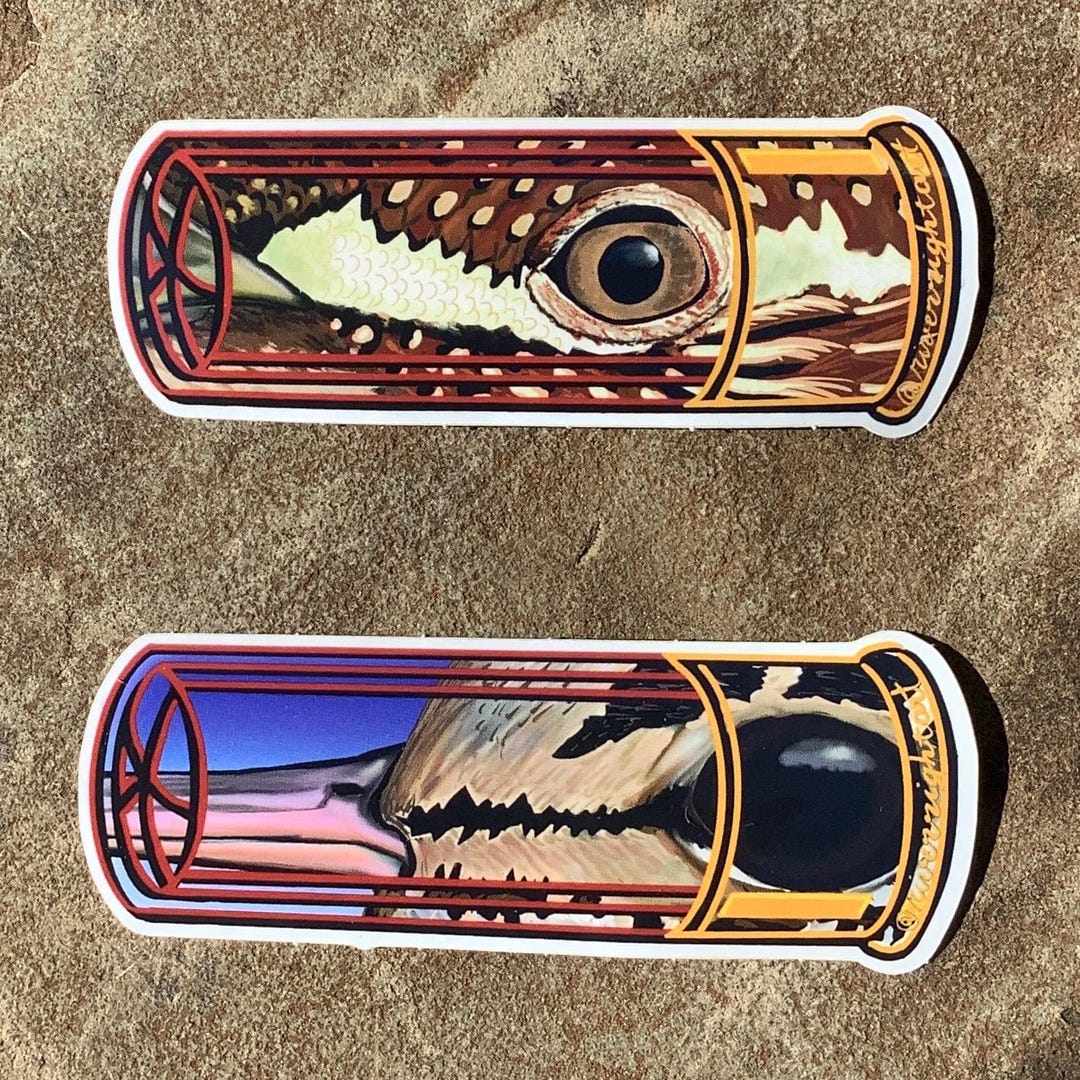 Northwoods Value 2-pack. Ruffed Grouse & Woodcock Shotgun Shell Sticker ...