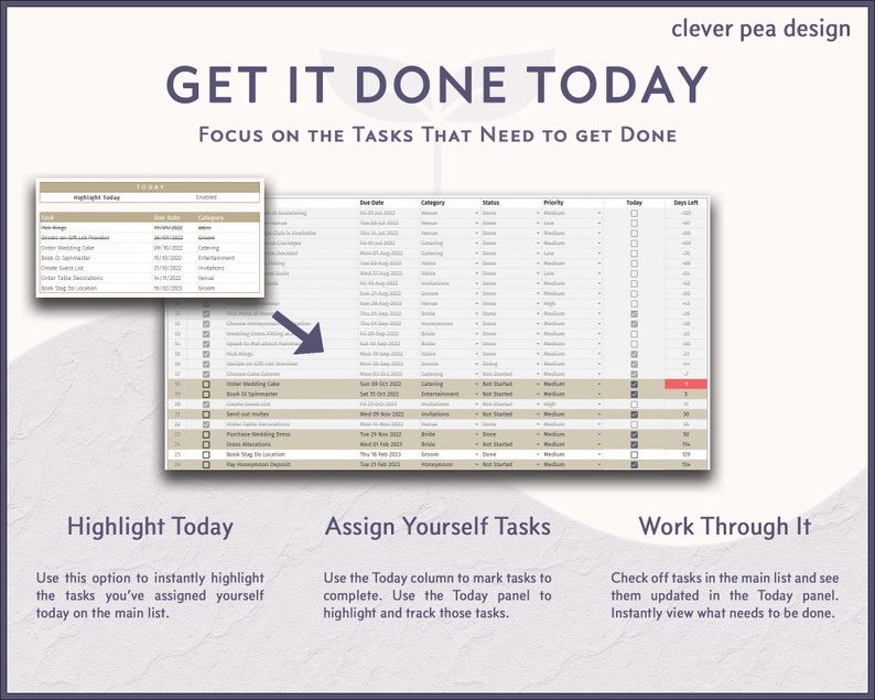 Task Planner Google Sheets Template | Digital Smart Task List - Etsy