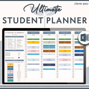 Ultimate Student Planner Bundle: Excel Templates (digital Download) - Etsy