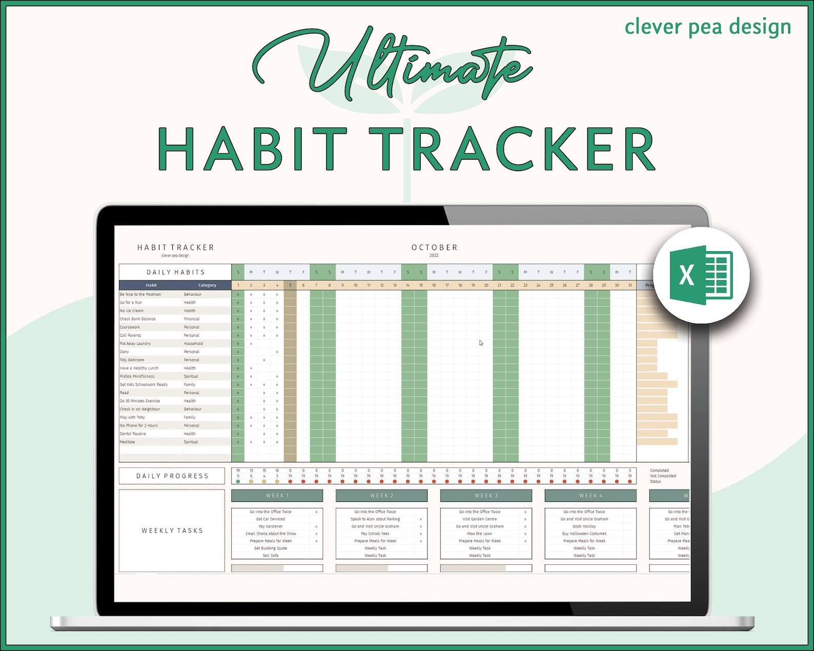 Ultimate Student Planner Bundle: Excel Templates (digital Download) - Etsy