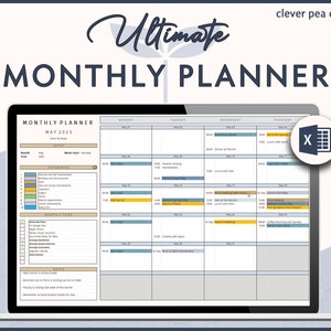 Ultimate Planner Bundle - Digital Planners Excel Template | Weekly ...
