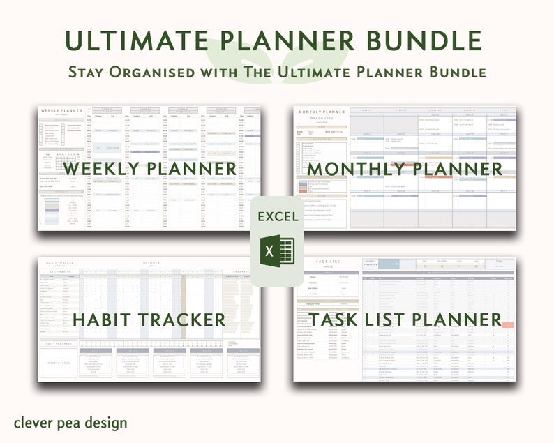 Ultimate Planner Bundle Digital Planners Weekly Planner - Etsy
