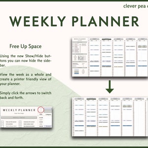 Weekly Planner Google Sheets Template: Task Schedule (digital) - Etsy