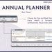 Annual Planner Excel Template: Task Schedule & To-do List - Etsy