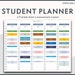 Student Planner Excel Spreadsheet | Assignment Tracker | College ...