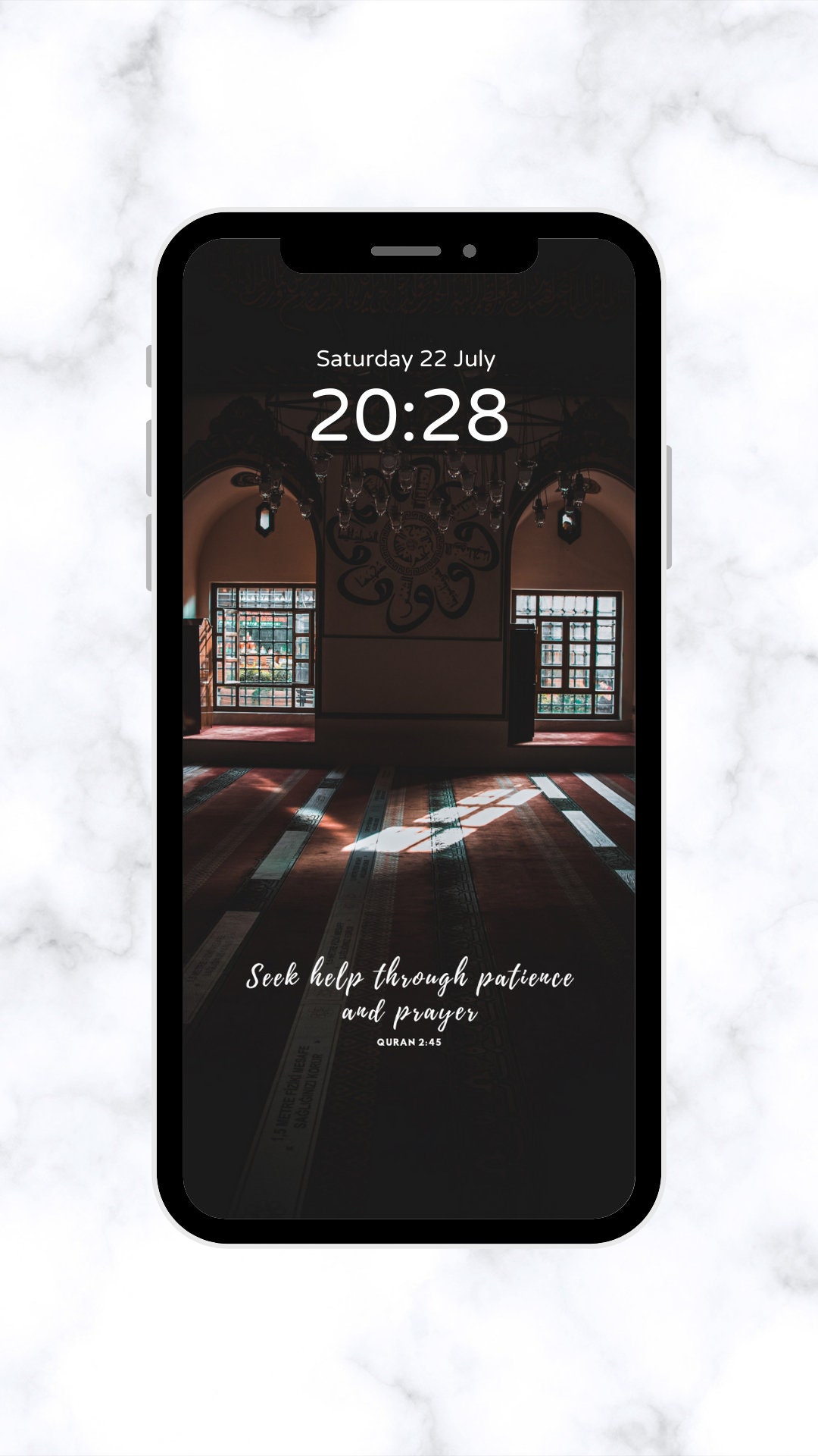 Islamic Muslim Lockscreen Wallpapers Reminder set of 2 for - Etsy