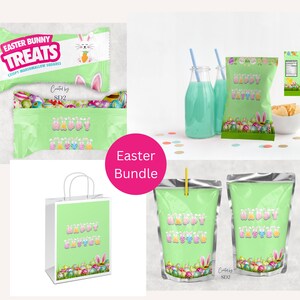 Mega Bundle Easter Bunny Templates Chip Bag Bundle Juice - Etsy