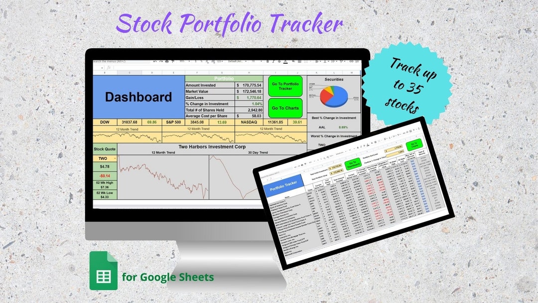 Stock Portfolio Tracker | Stock Portfolio | Stock Portfolio Template ...
