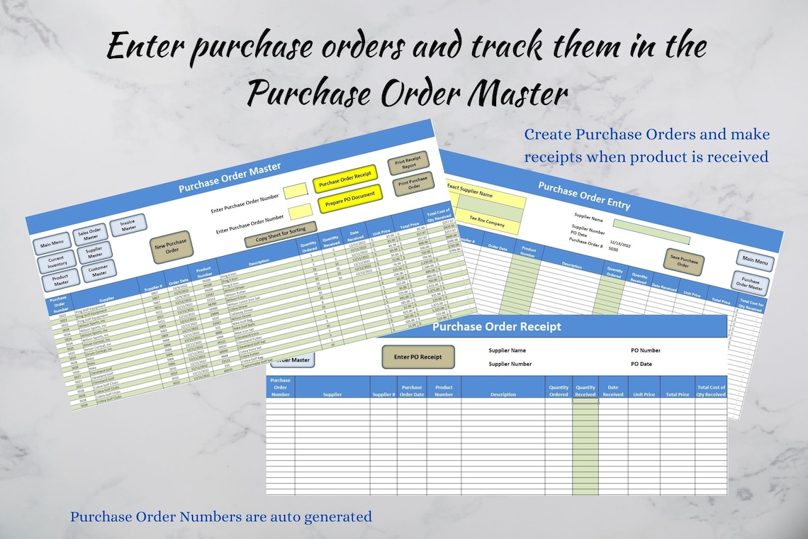 Inventory Management Template | Stock Management | Order Processing ...