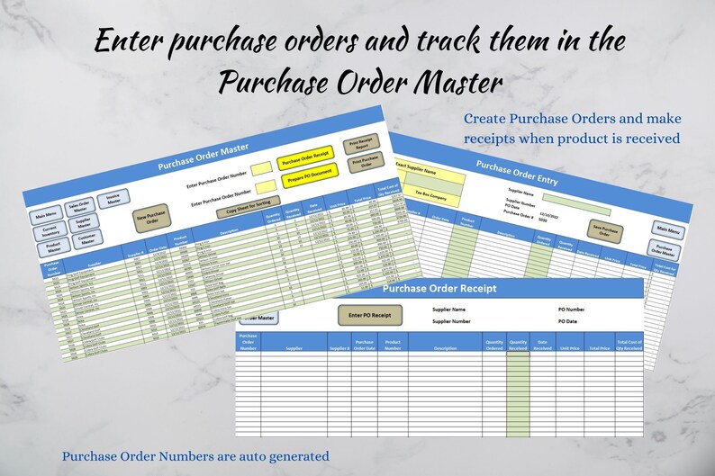 Inventory Management Template | Stock Management | Order Processing ...