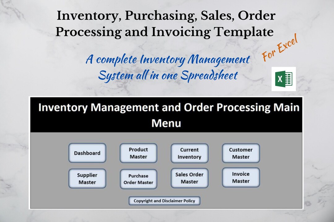 Inventory Management Purchasing Sales Order Processing and - Etsy