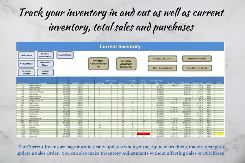 Inventory Management Template | Stock Management | Order Processing ...
