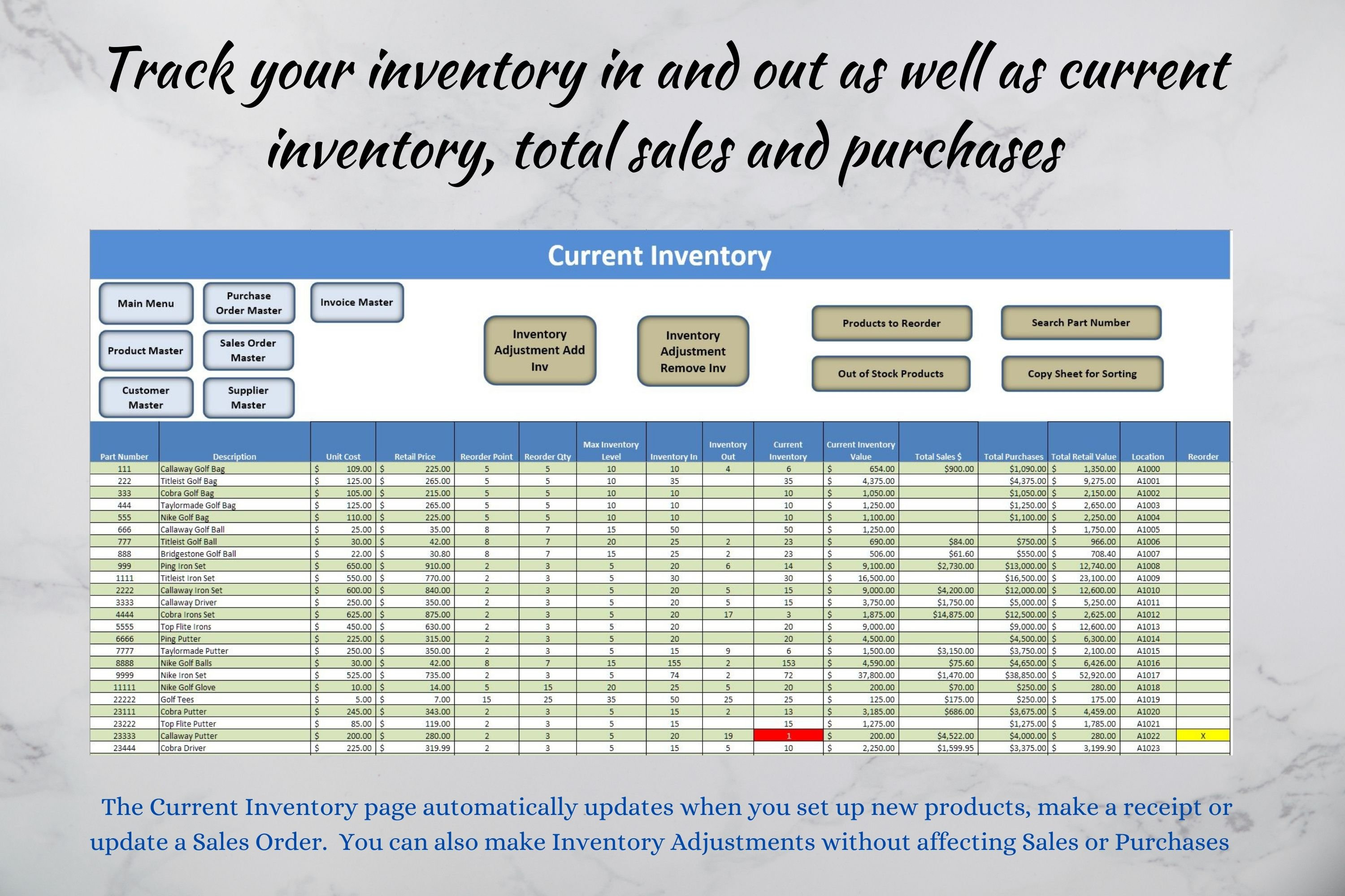 Inventory Management Template | Stock Management | Order Processing ...