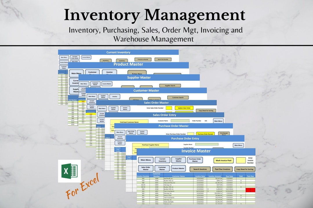 Inventory Management Template | Stock Management | Order Processing ...