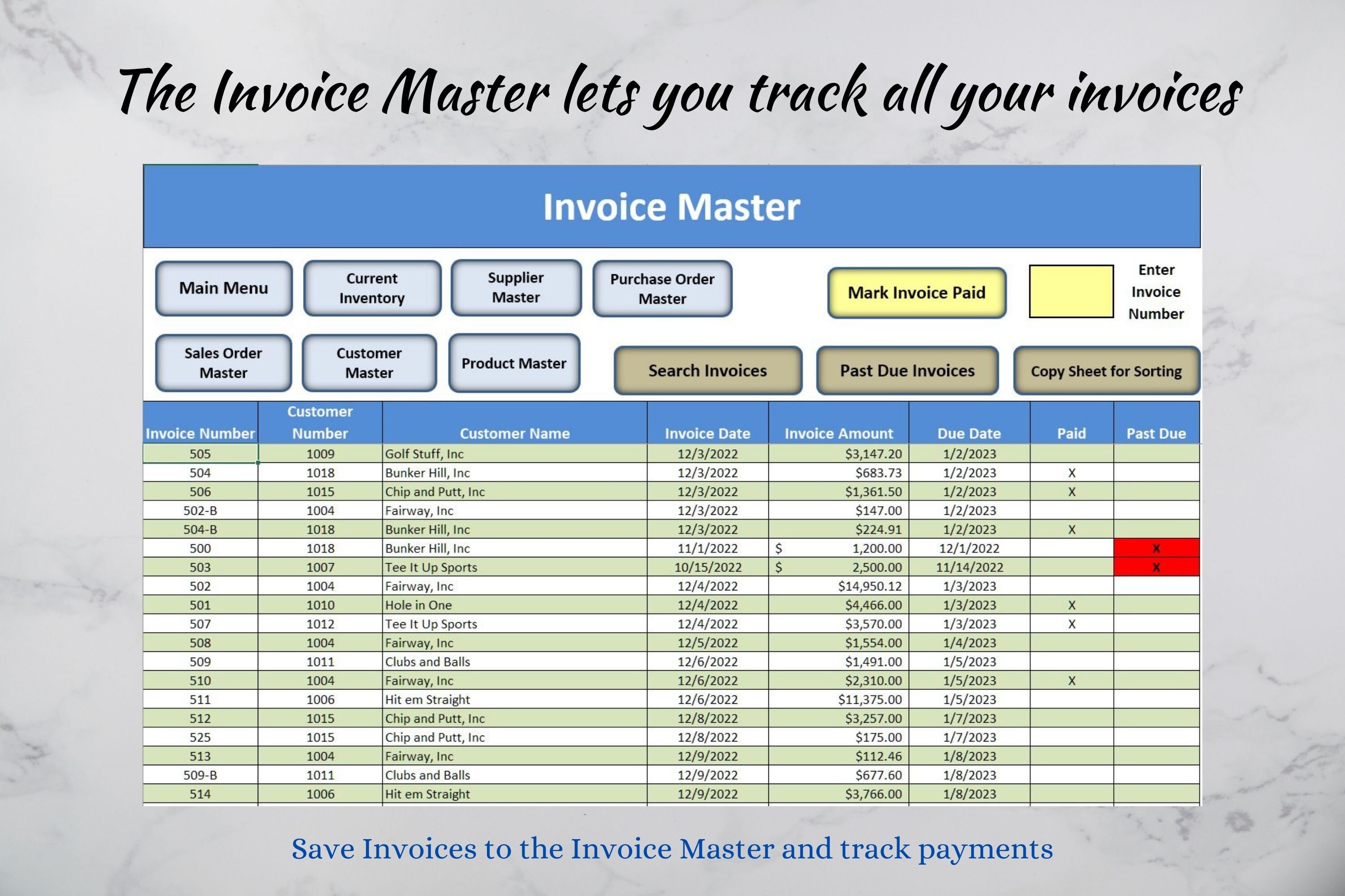 Inventory Management Template | Stock Management | Order Processing | Invoicing | Warehouse ...