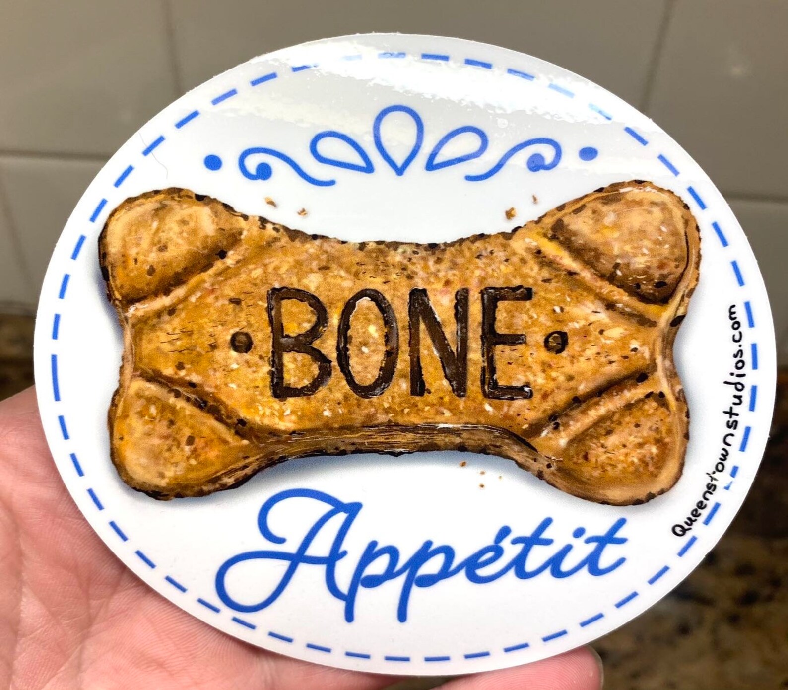 Dog Bone Sticker, Dog Treat Container Sticker, Waterproof Decal, Dog ...