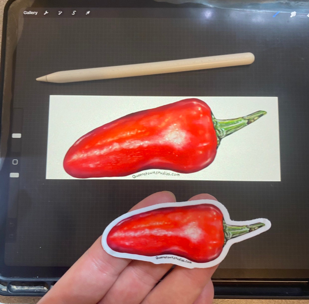 Spicy Red Pepper Vinyl Sticker, Waterproof, for Hot Sauce Ferment ...
